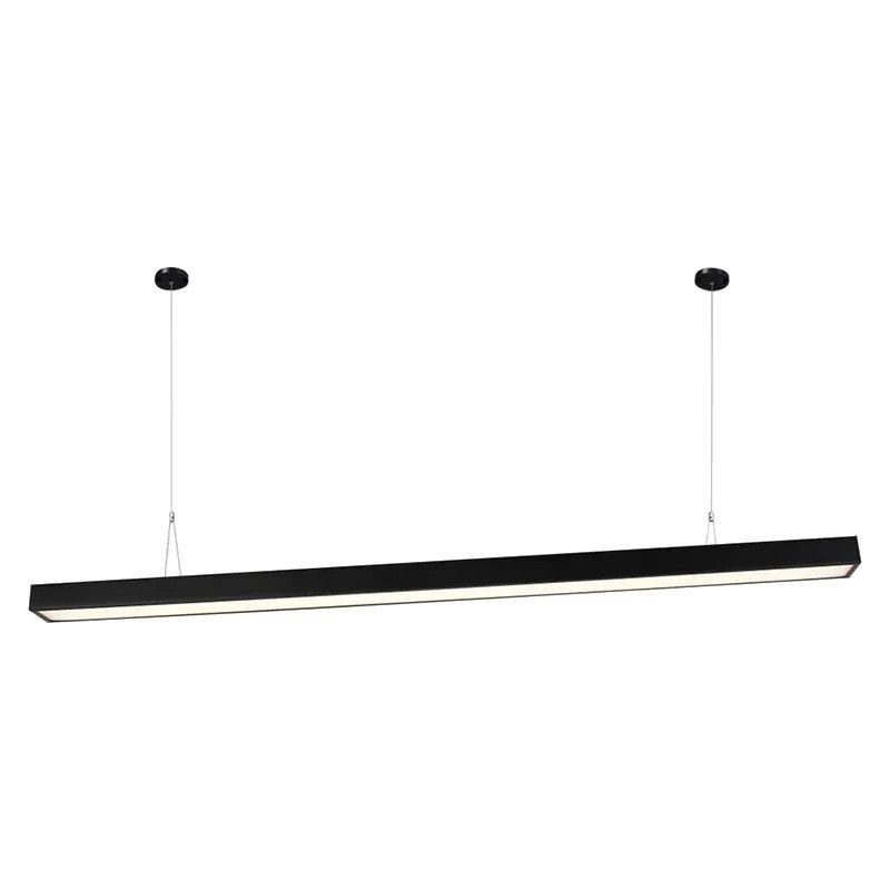 BLUFERSHOP - Luminaria Pendente LED linear Otan 24w 4000k 1,20mt Preto